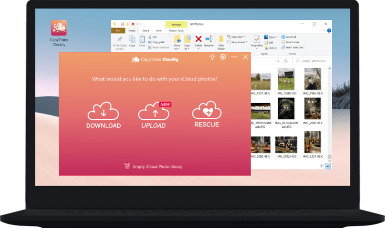 Access iCloud photos on PC | CopyTrans Cloudly