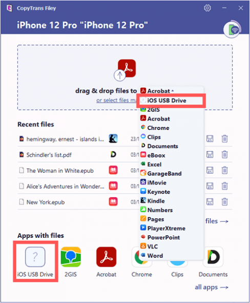 Getting started with CopyTrans Filey