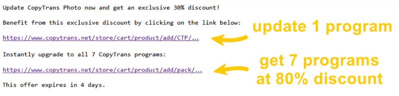 How to update to the latest CopyTrans version