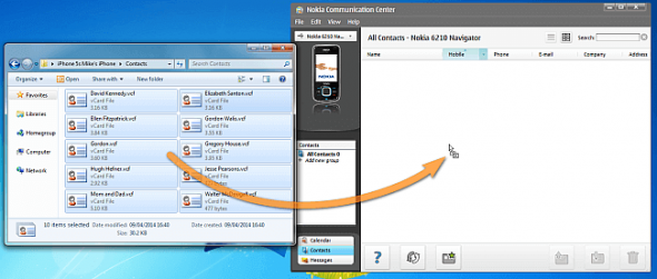 How to transfer contacts from iPhone to Nokia?