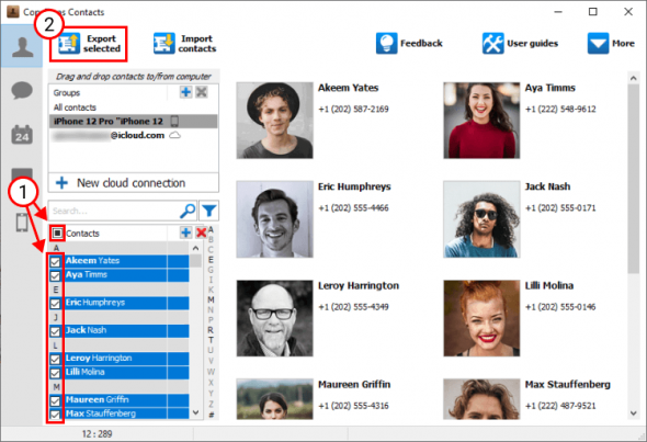 How to transfer contacts from iPhone to Nokia?