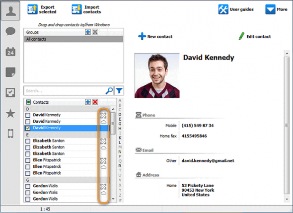 How to set up a cloud account in CopyTrans Contacts?