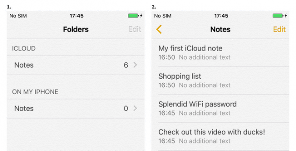 How to move notes from iPhone to iCloud?