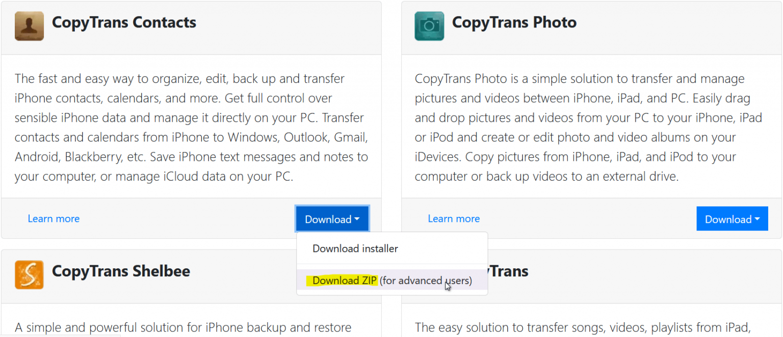 How to use CopyTrans Control Center