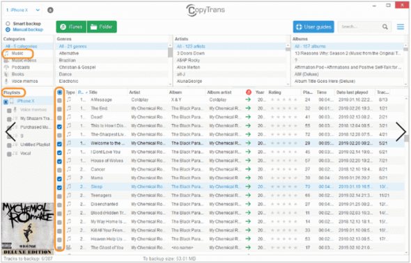 Back up songs to computer - #1 solution