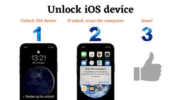 How to trust computer iPhone even when its not recognized by the PC